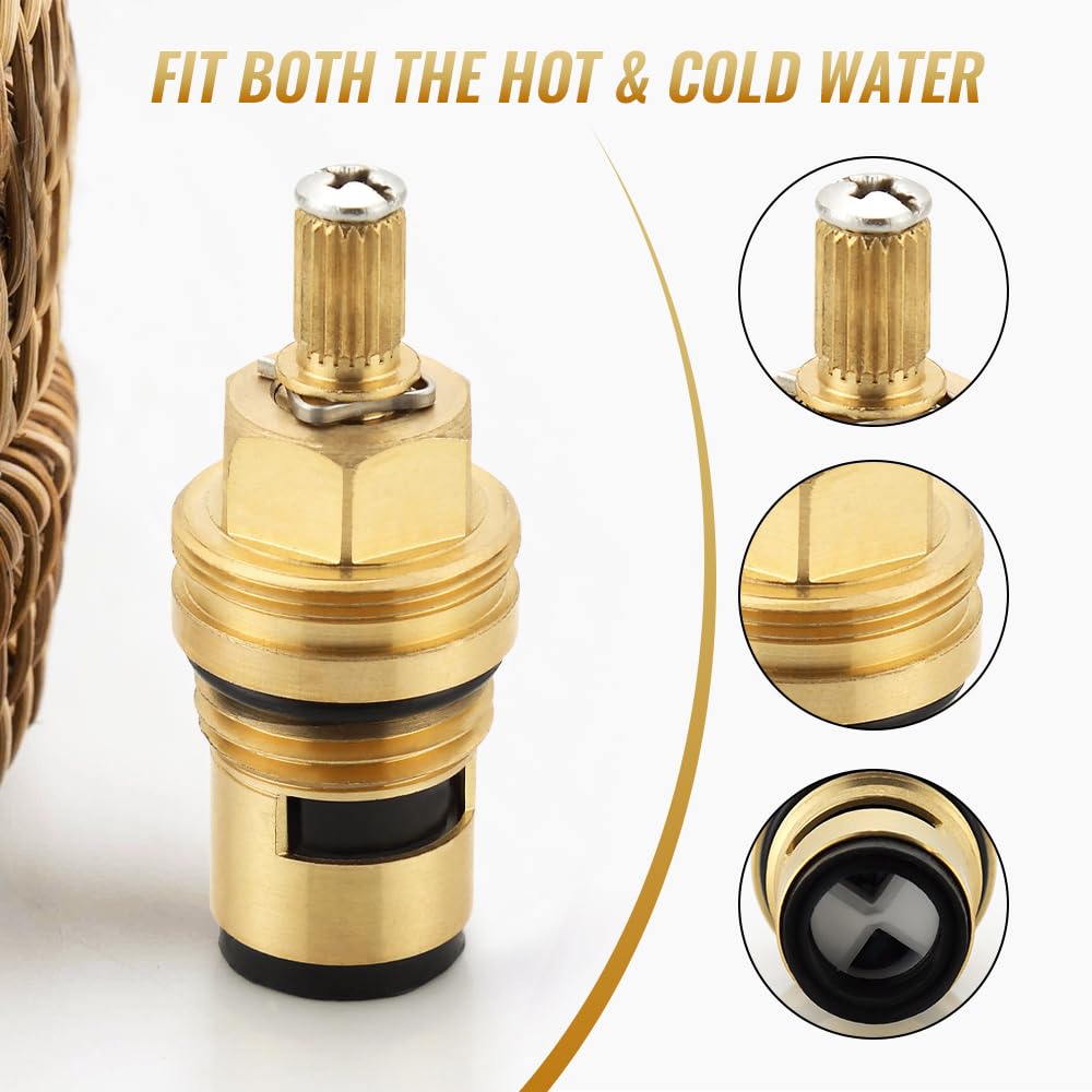 Kitchen Faucet Cartridge for Grohe 45882000 Cartridge Replacement Part, Hot Flow Left Side Installation Suitable for Shower Bathroom Faucet Stem Replacement (45882000 1pcs)