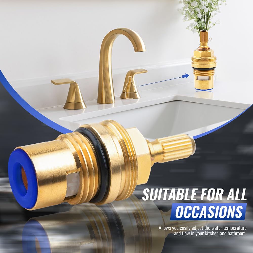 Kitchen Faucet Cartridge Replacement Parts for Hansgrohe 94008000, Cold Flow Right Side Installation Suitable for Shower Valve Cartridge (94008000)