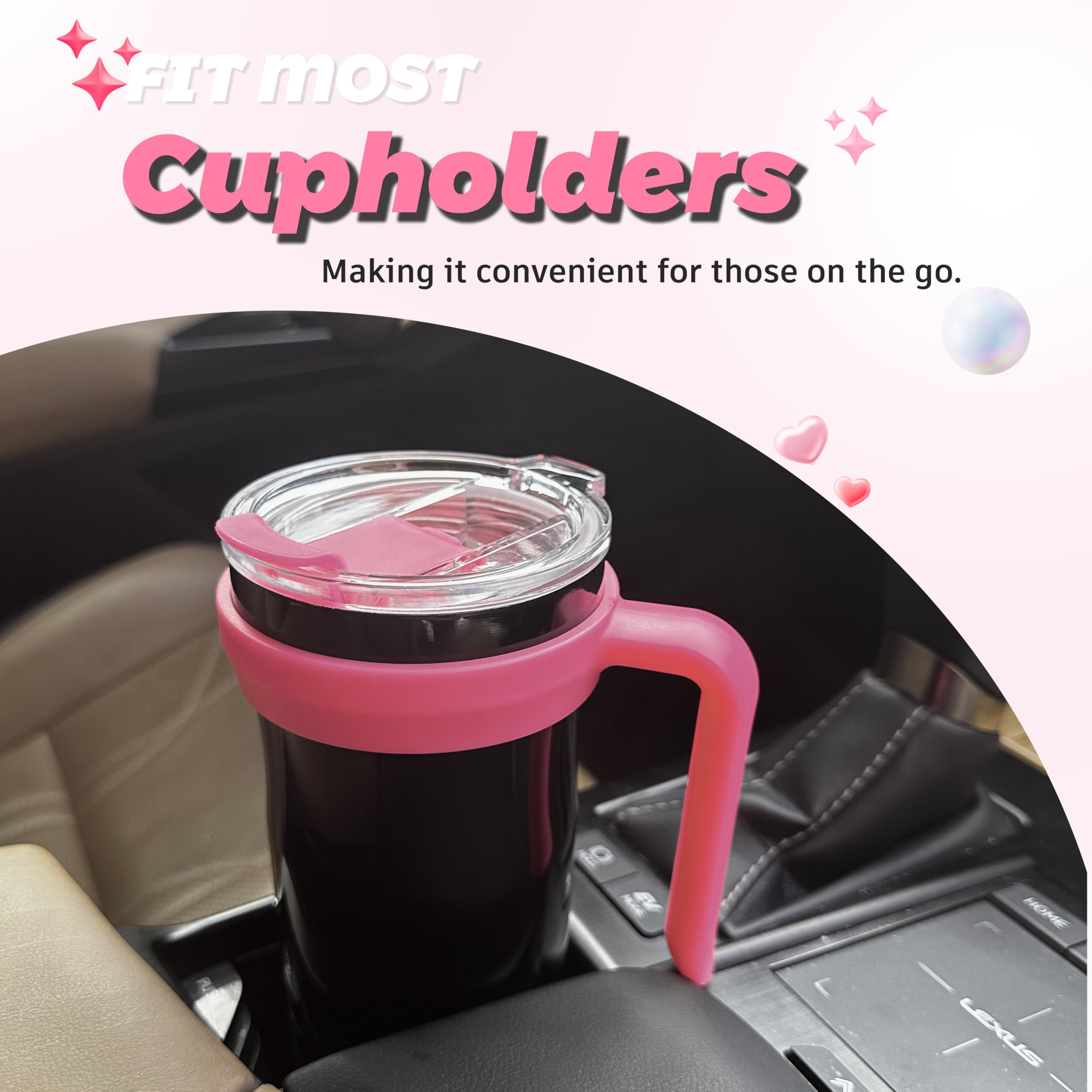 winiwo 20 oz Tumbler with Handle, Easy to Hold, Travel Coffee Mug with Screw Lid, Spill-proof, Insulated Cups, Built-in Up Down Flip, Fit Most Car Cup Holders, Commute, School, Home, Office