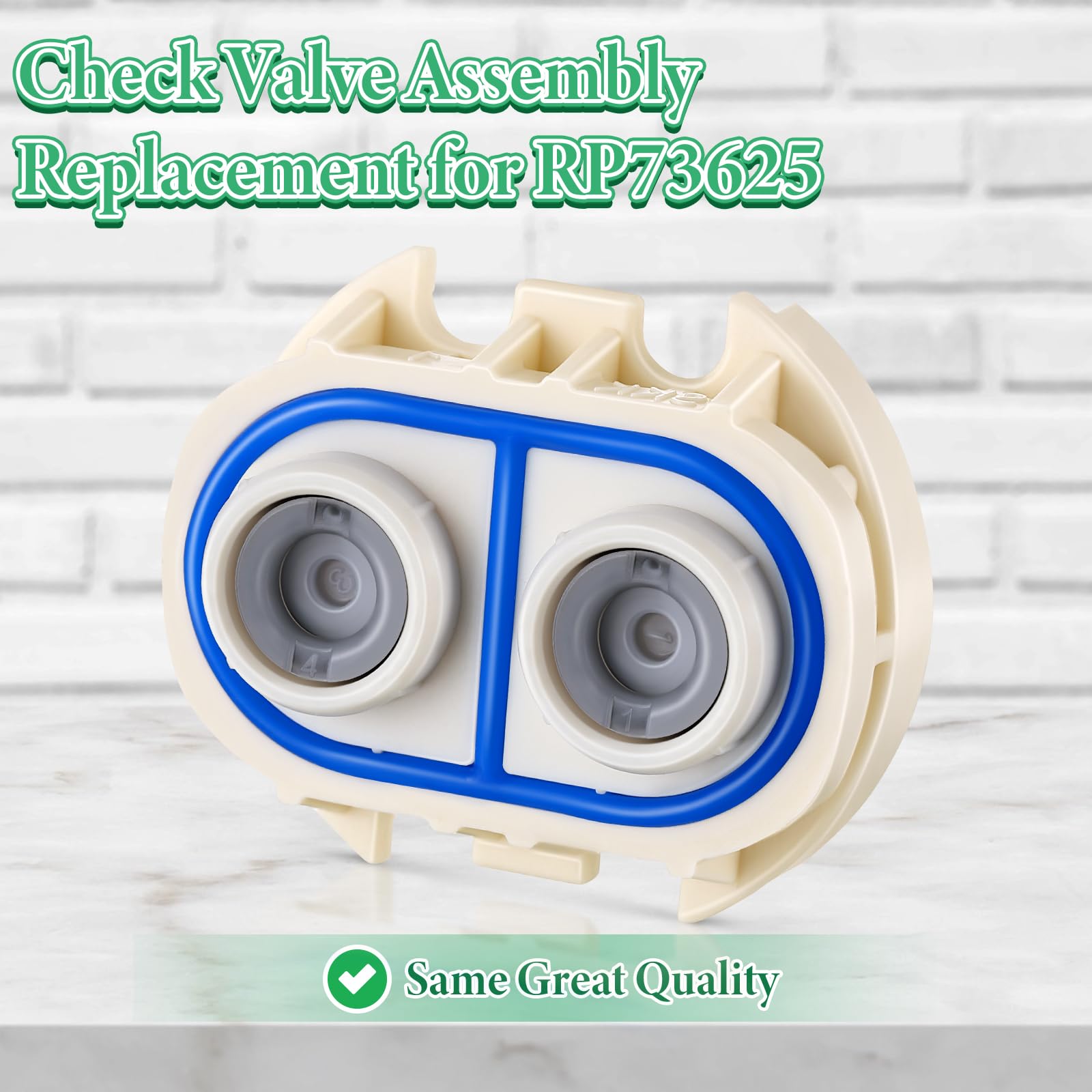 Enhon Check Valve Assembly Replacement for RP73625, Check Valve Parts Compatible with Peerless and Delta Single Handle Tub/Showers Faucet, Compatible with Pressure Balance Cartridge RP70538