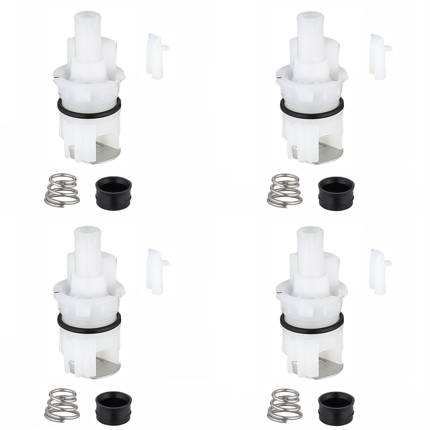 RP25513 faucet stem assembly Replacement Kit for delta two handle faucet repair kit Includes 1/4 Turn stop RP4993 Seats and Springs 4 Pack