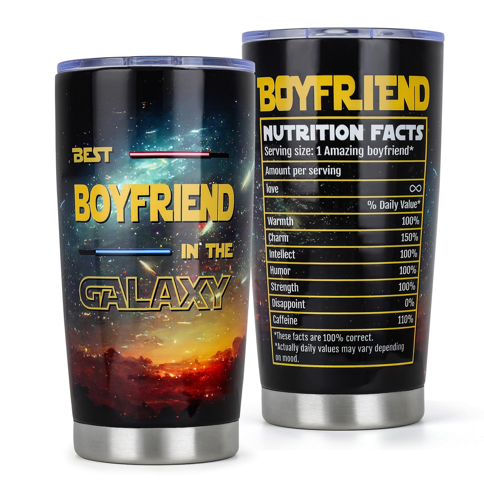 DECZHIYU Gifts for Boyfriend from Girlfriend - Boyfriend Gifts for Birthday Fathers Day Valentines Day Christmas - Anniversary Romantic Gift for Him Men - Cute BF Gift Ideas - 20oz Insulated Tumbler