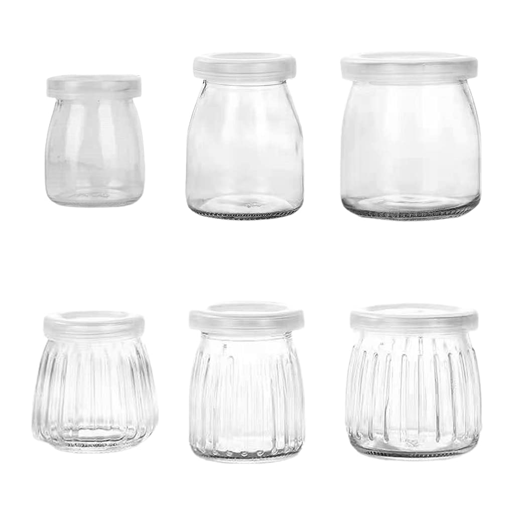 YS0911 Glass Jars With Cork Stopper Glass Bottle Wishing Bottle Yogurt Jars Storage Containers For Desserts Multifunction 100/150/200ml Glass Bottle W/Cork Stopper Cup Bottle