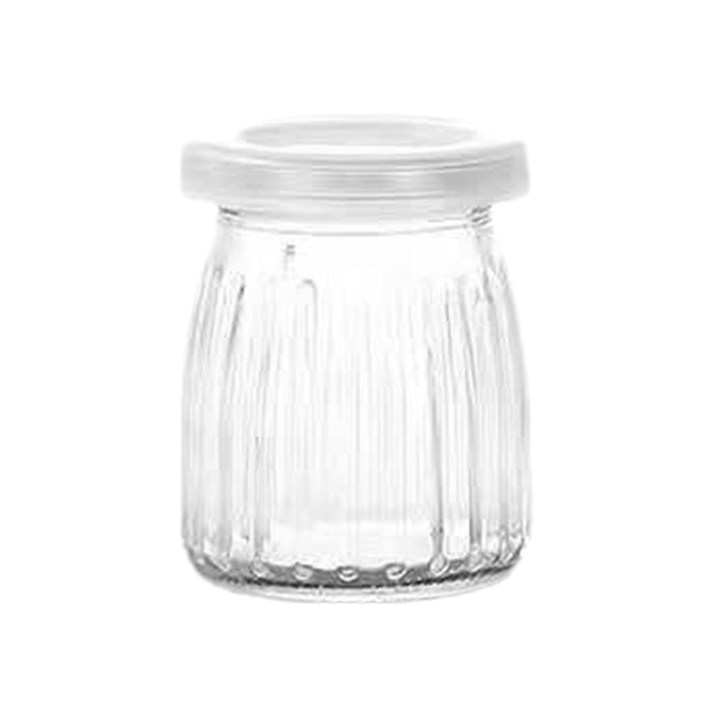 YS0911 Glass Jars With Cork Stopper Glass Bottle Wishing Bottle Yogurt Jars Storage Containers For Desserts Multifunction 100/150/200ml Glass Bottle W/Cork Stopper Cup Bottle