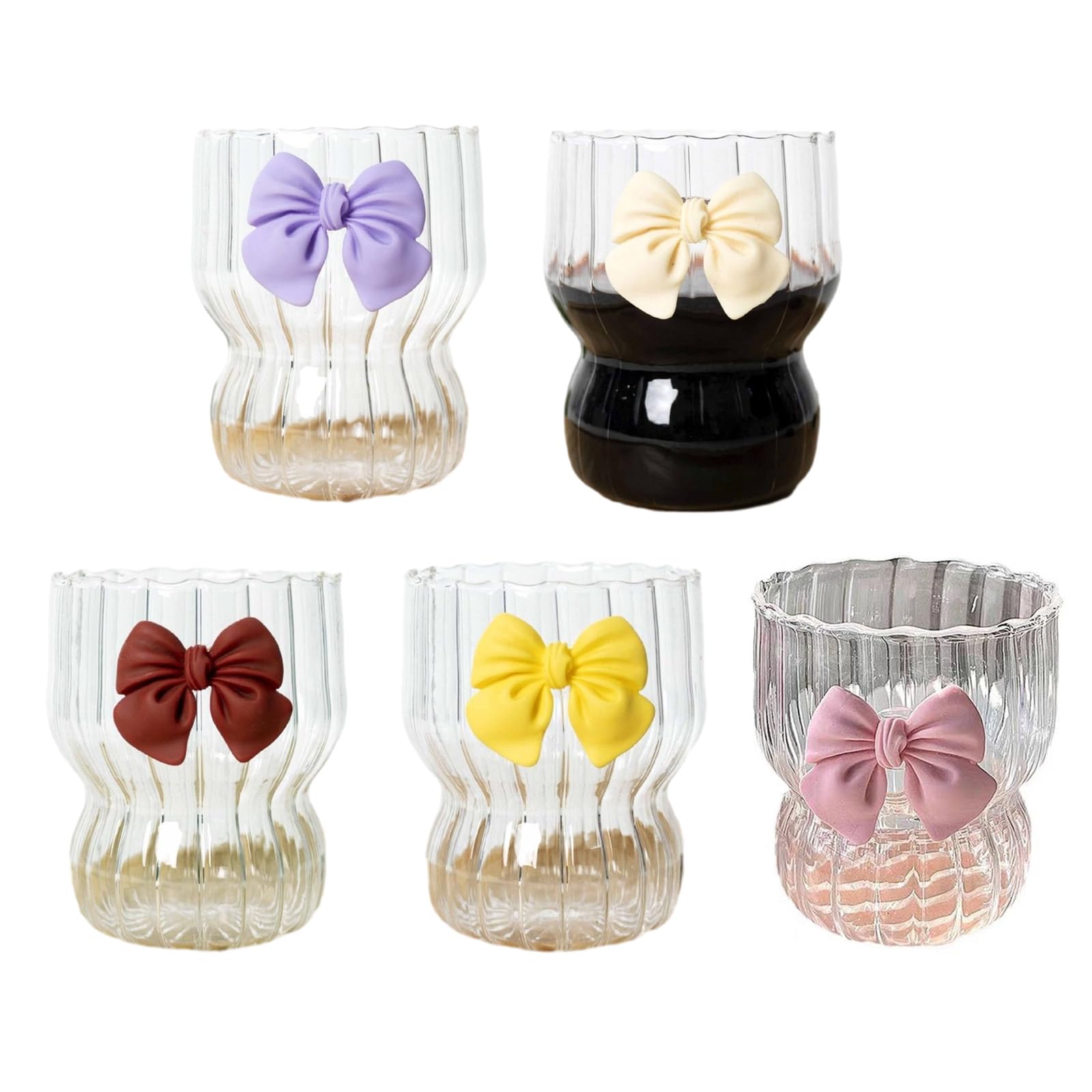 MINGMU Small Glass Cup Practical Coffee Cup Versatile Glass Milk Cup Fashionable Drinking Utensils Suitable For Daily Use Glass Cup For Home And Office, Pink