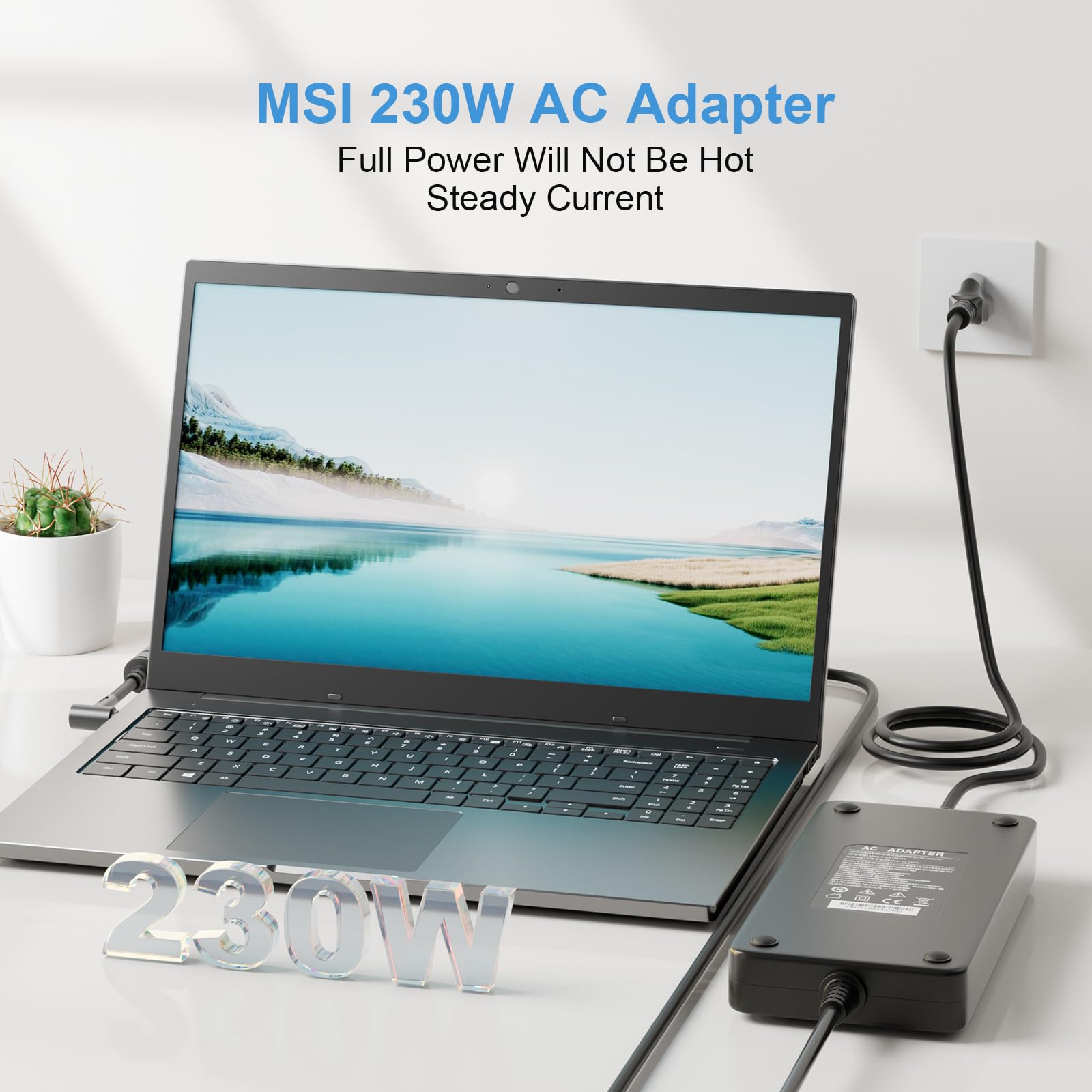 230W 19.5V MSI Laptop Charger for MSI Stealth GS66 GS65 GS76 GS75 WS65 WS66 WS75 WS76 A12-230P1A A17-230P1A 230W MSI Laptop Power Adapter Supply