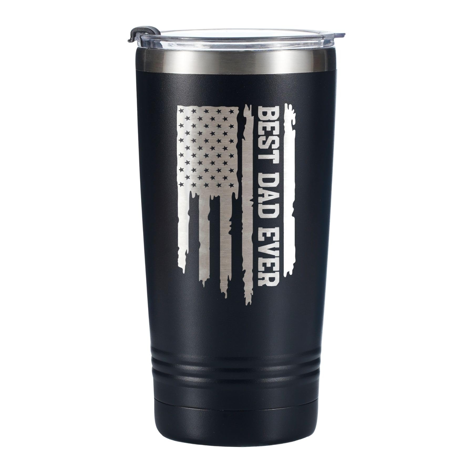 Onebttl Best Dad Ever Tumbler, Gifts for Father's Day, Birthday, Christmas from Daughter, Son, Wife, Stainless Steel Travel Mug 20oz