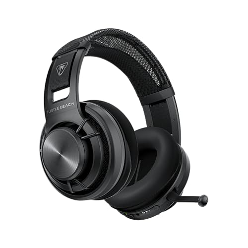 Turtle Beach Atlas Air Wireless Open Back PC Gaming Headset - PC, PS5, PS4, Mobile - 24-bit High-Fidelity Audio, Broadcast Grade Mic, Bluetooth, Floating Earcup, Memory Foam Cushions, 50-Hr Battery
