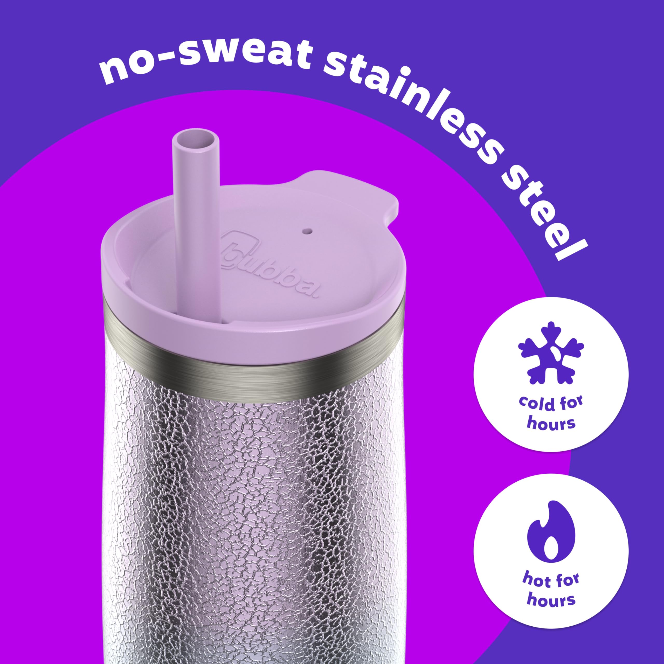 Bubba 24 oz Radiant Tumbler Without Case, Lilac Dream & Scuba Crystalized Ombre