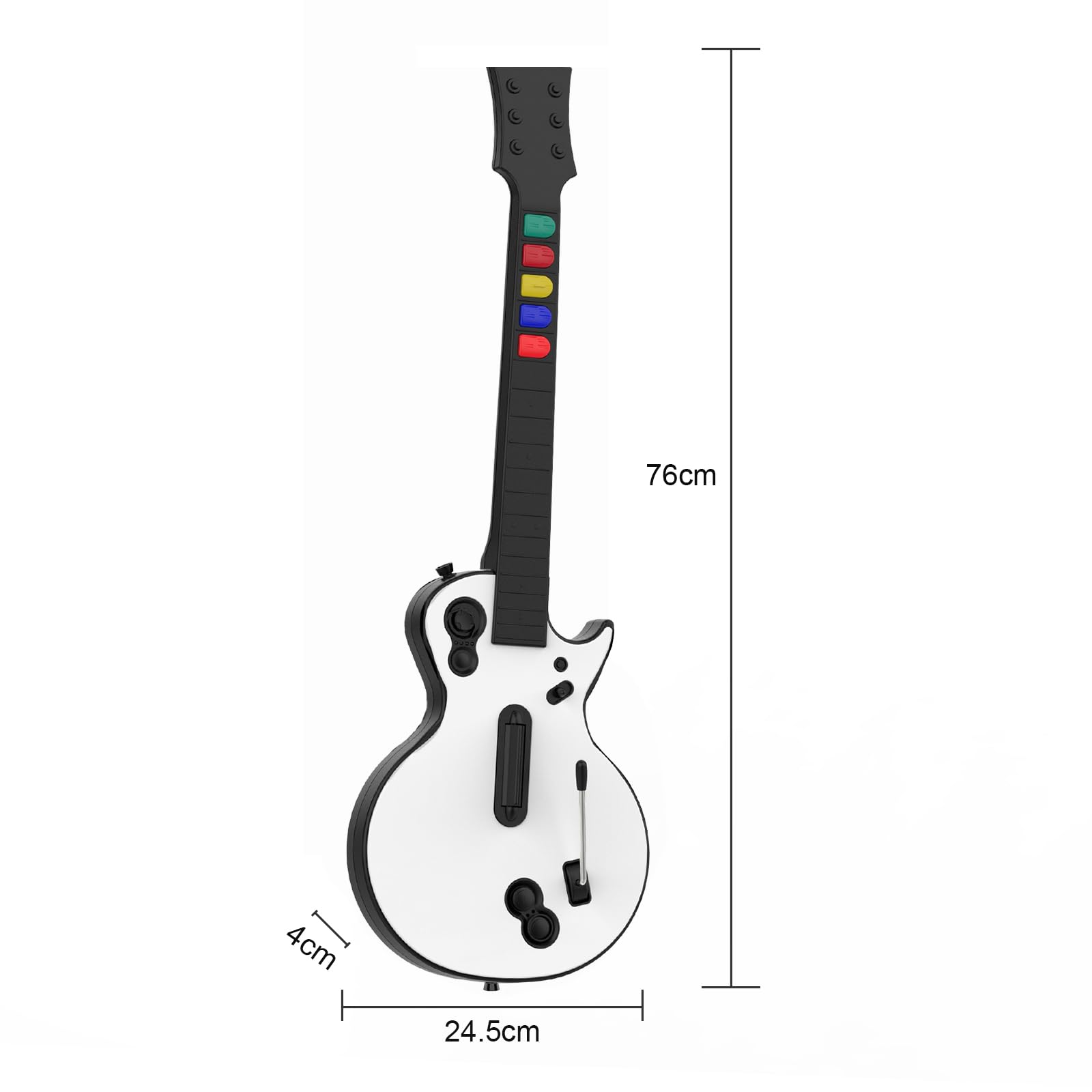 NBCP PC Guitar Hero Wireless Legends Rock Dongle Bundle for PS3/Computer Windows, Compatible with Guitar Hero, Rock Band, Clone Hero & Fortnite Festival