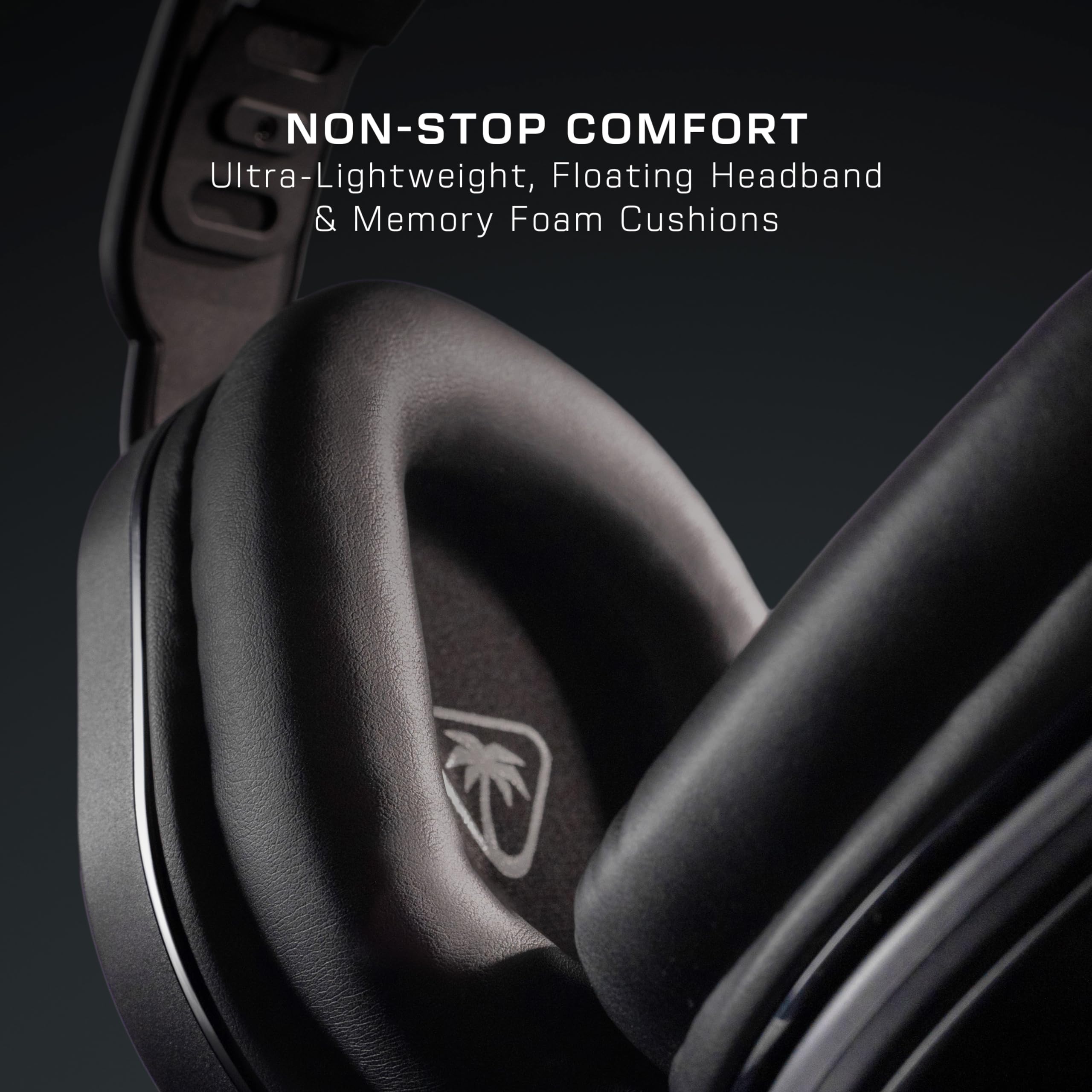 Turtle Beach Stealth 500 Wireless Amplified Gaming Headset for PC, PS5, PS4, & Mobile – 40-Hr Battery, Bluetooth, Memory Foam Cushions, Flip-to-Mute Mic, EQ Presets, Companion App – Black