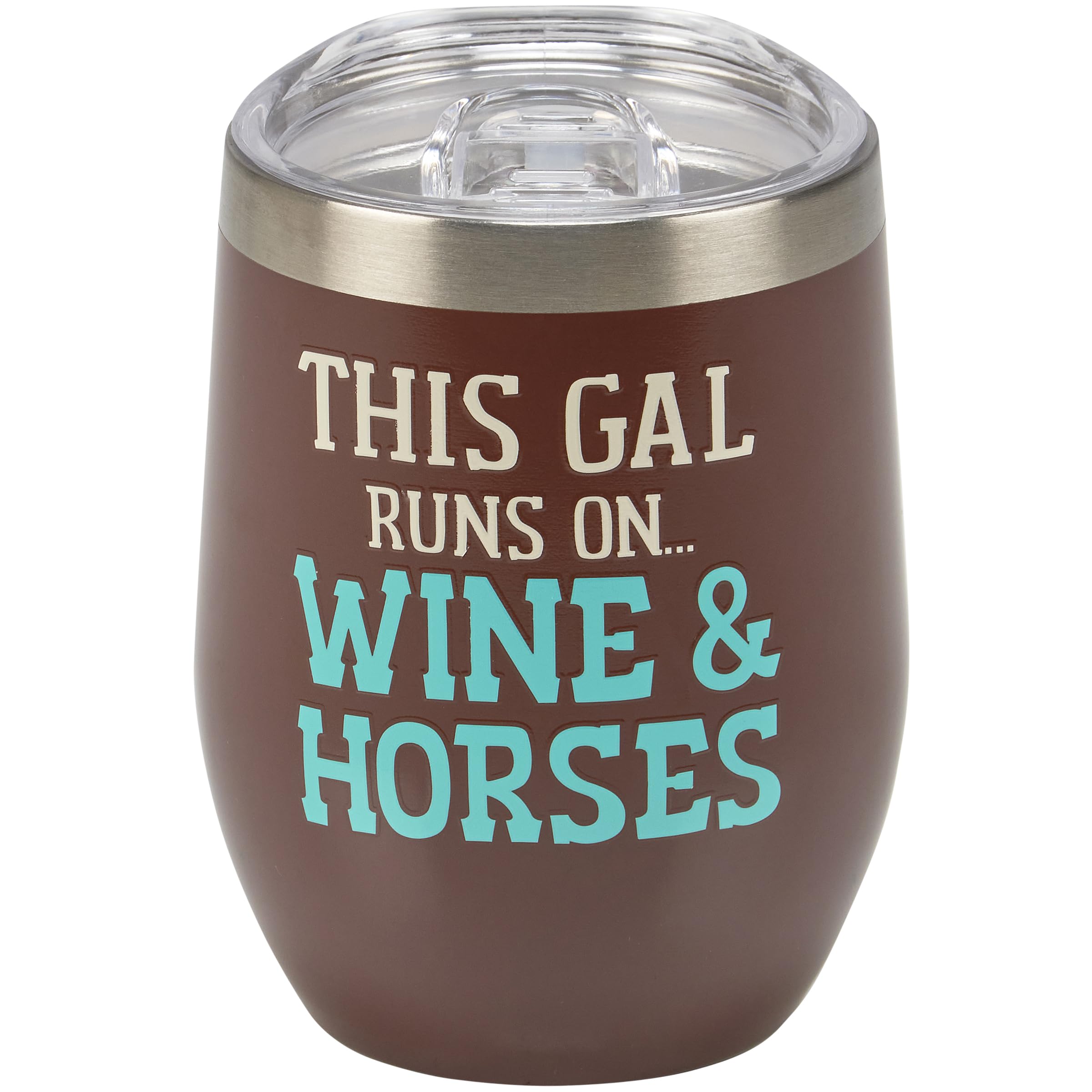 Primitives by Kathy Wine Tumbler - Wine & Horses