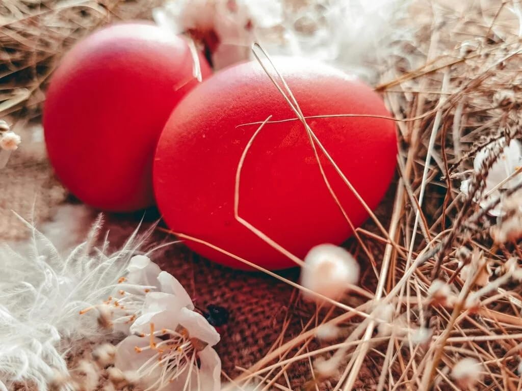 Generic Red Egg Dye for Greek Orthodox Traditional Easter - Food Coloring Kit - Up to 30 Eggs - Non-Toxic, Vibrant Red Color - Easy Preparation and Use
