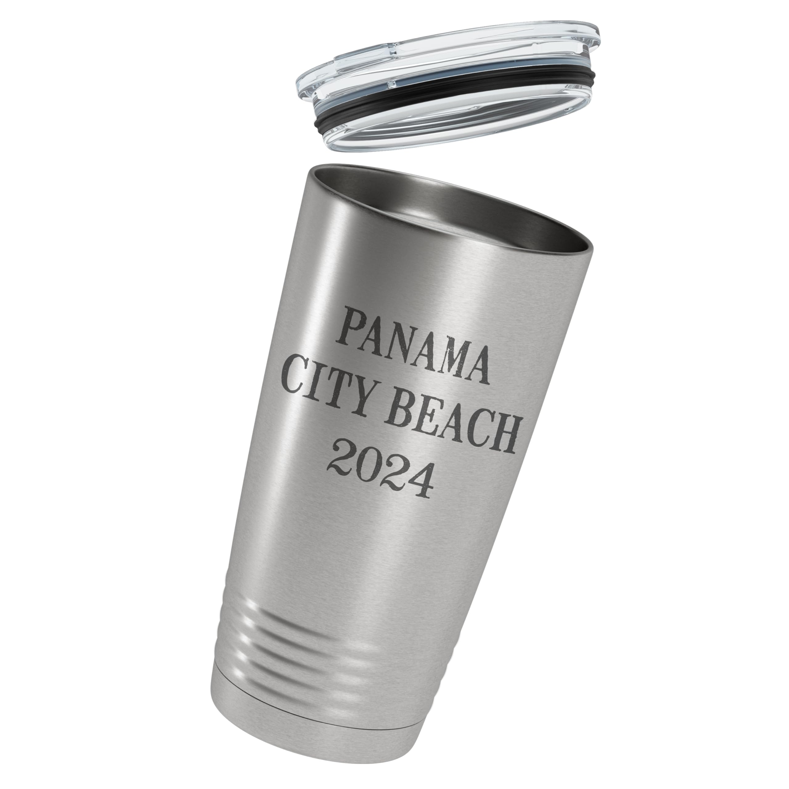 Personalized 20oz (17 Colors) Insulated Stainless Steel Tumbler Cup with Lid, Custom Etched, Customized Engraved Father’s Day Gift Idea for Women Men Her Him, Halpert Monogram Initial Name (Stainless)