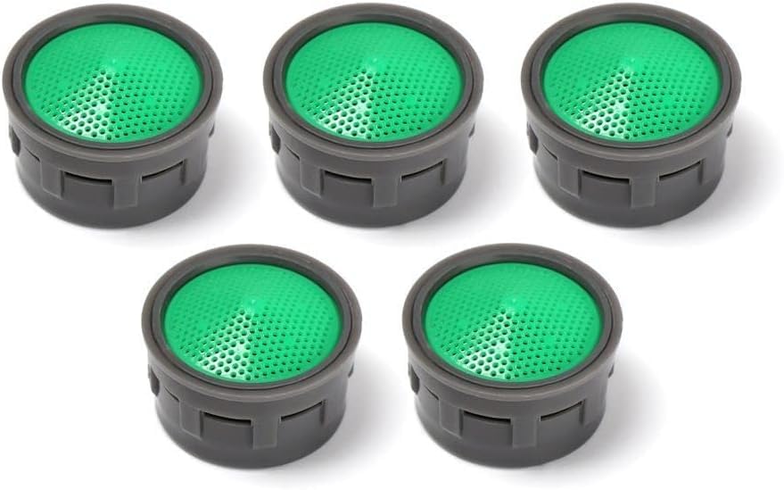 5Pcs Faucet Aerator, Female Thread Faucet Nozzle Replacement Parts Adapter Filter Bubbler Spout, Kitchen Sink Aerators Water Saving Faucet Accessories