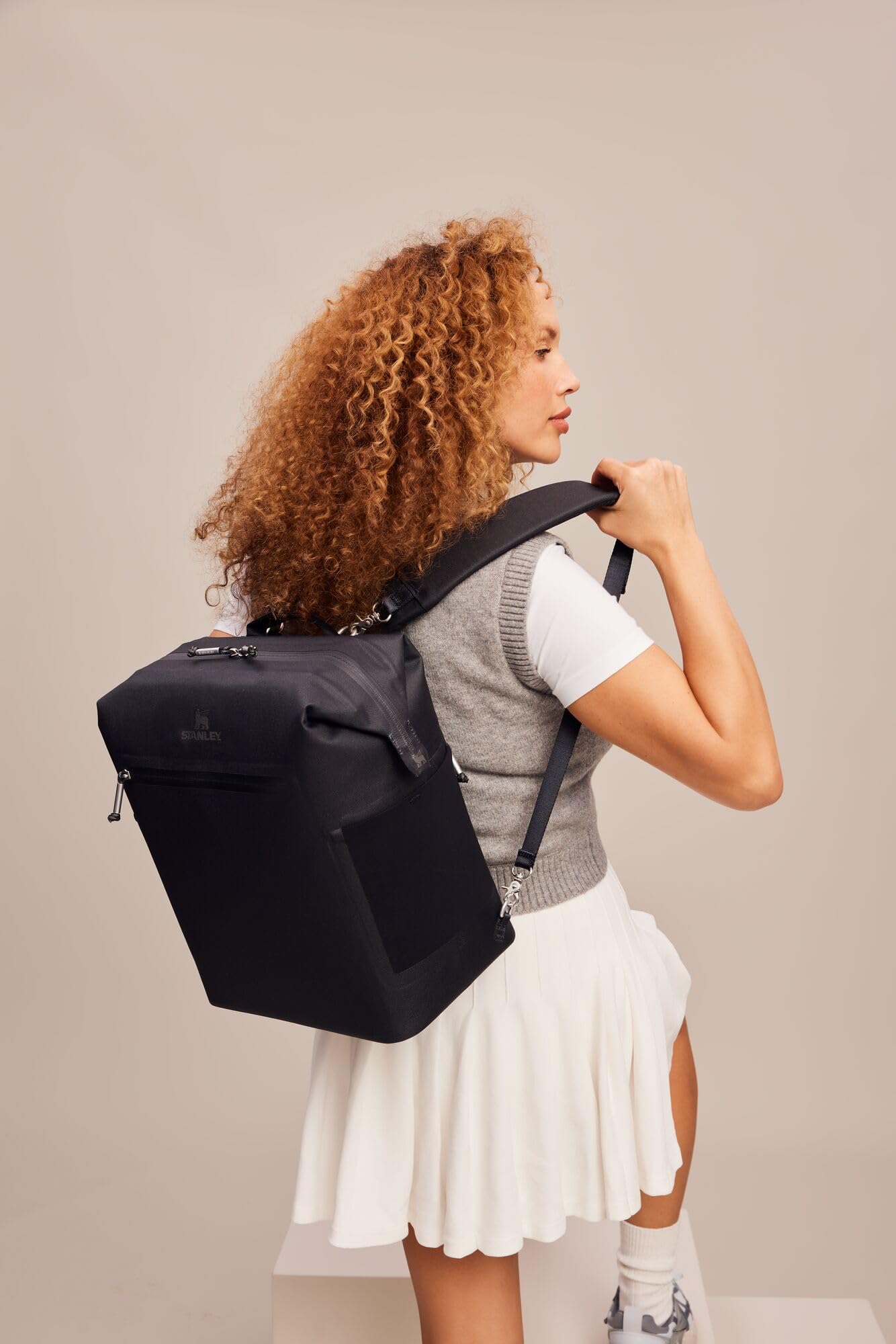 Stanley All Day Madeleine Midi Backpack Soft Cooler 14.8 qt | 20 Can Cooler with Handle and Shoulder Straps | 24 Hour Cooling | Insulated Travel Bag with Zipper | BPA-Free | Lilac