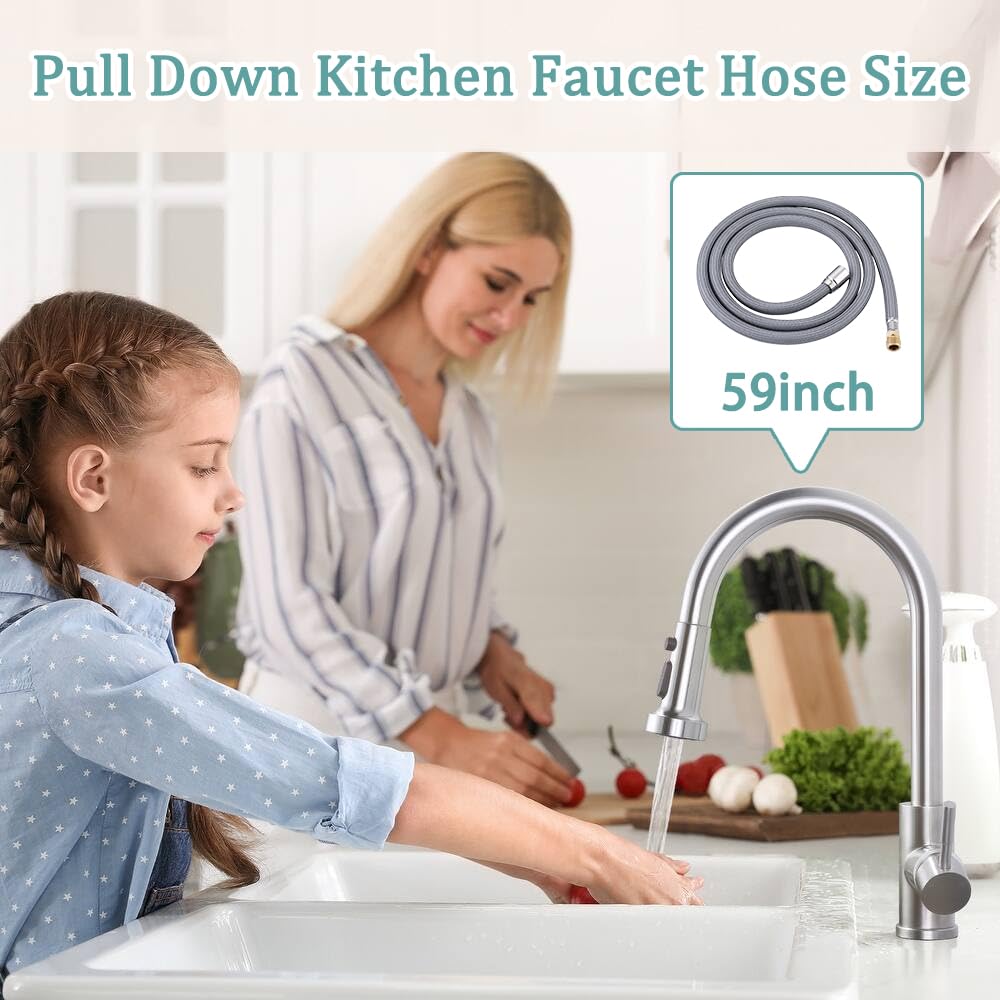 Kitchen Faucet Replacement Hose for American Standard M922367-007220A, Faucet-Supply-Lines, Kitchen Sink Hose Replacement - 59β Hose for Sink Faucet (Faucet Hose)