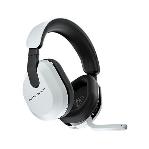 Turtle Beach Stealth 600 Wireless Multiplatform Amplified Gaming Headset for PS5, PS4, PC, & Mobile – Bluetooth, 80-Hr Battery, Noise-Cancelling Flip-to-Mute Mic, 50mm Speakers – White