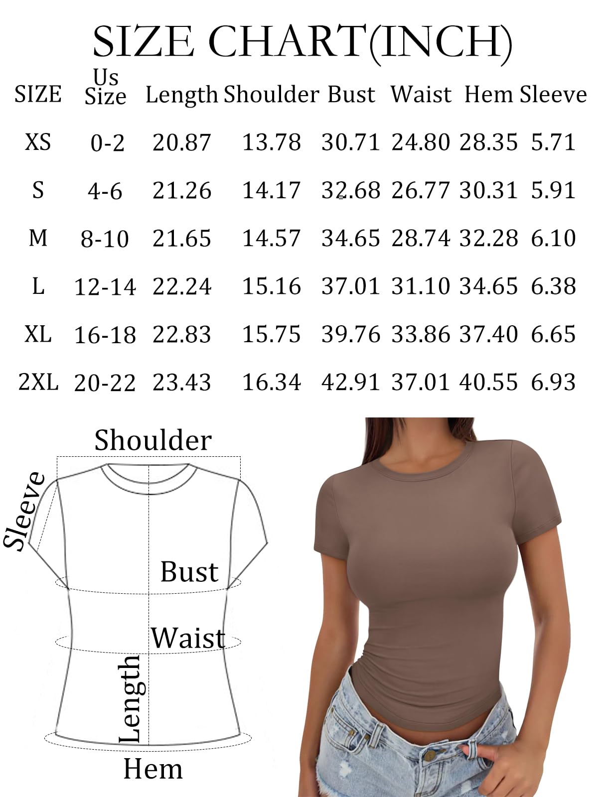 Trendy Queen Womens Basic Short Sleeve Slim Fit T Shirts Soft Crewneck Crop Y2k Tee Summer Cute Gym Fashion Clothes White Medium