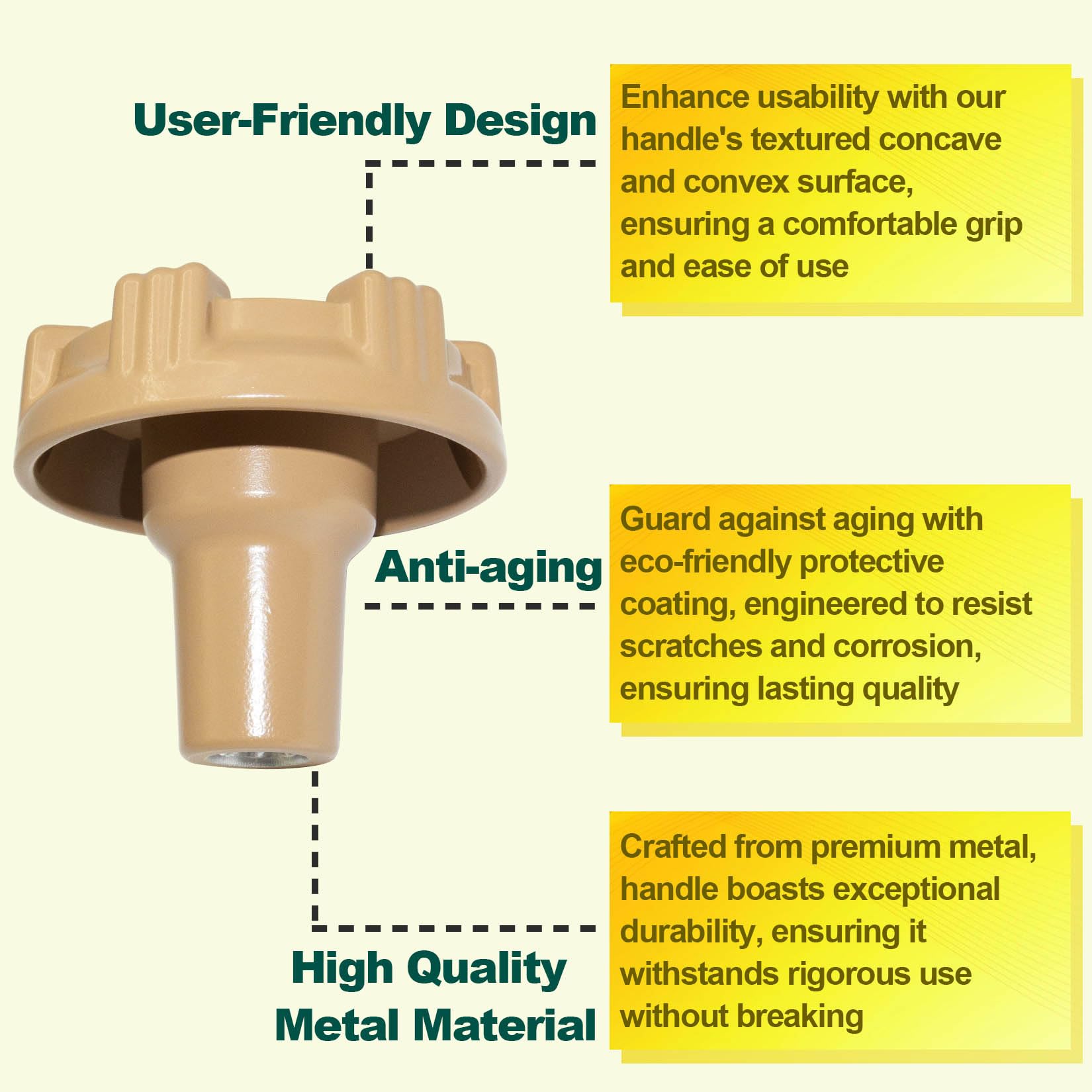 Datrenm RK-14MH Outside Faucet Repair Kit Metal Handle Compatible with Woodford Model 14,Model 18