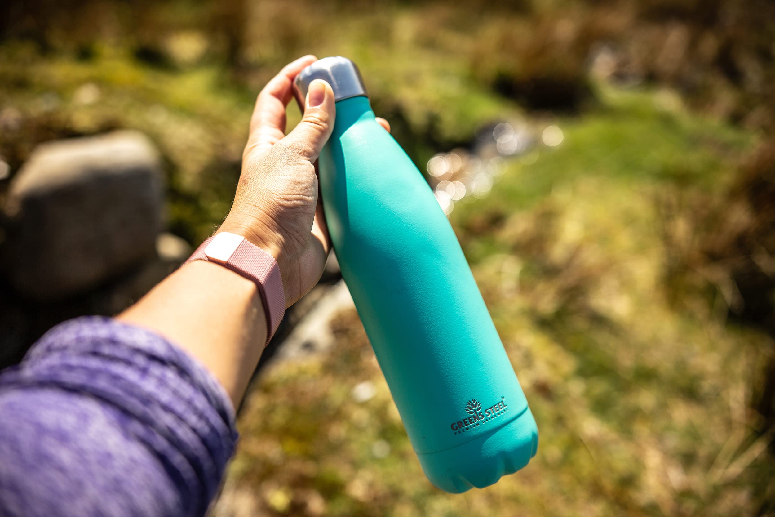 Beast 30 oz Tumbler Stainless Steel Vacuum Insulated Coffee Cup with handle plus 17 oz Stainless Steel Water Bottle (Blue)