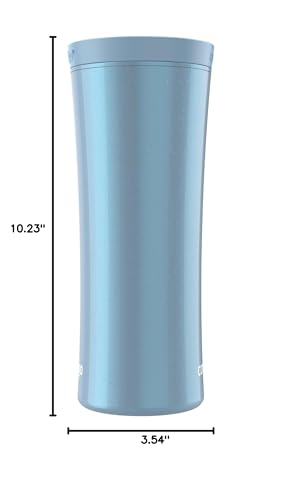 Contigo AUTOCLOSE Shake & Go 20oz Tumbler, Shaker Bottle for Protein Mixes, Blender Bottle, Glacier