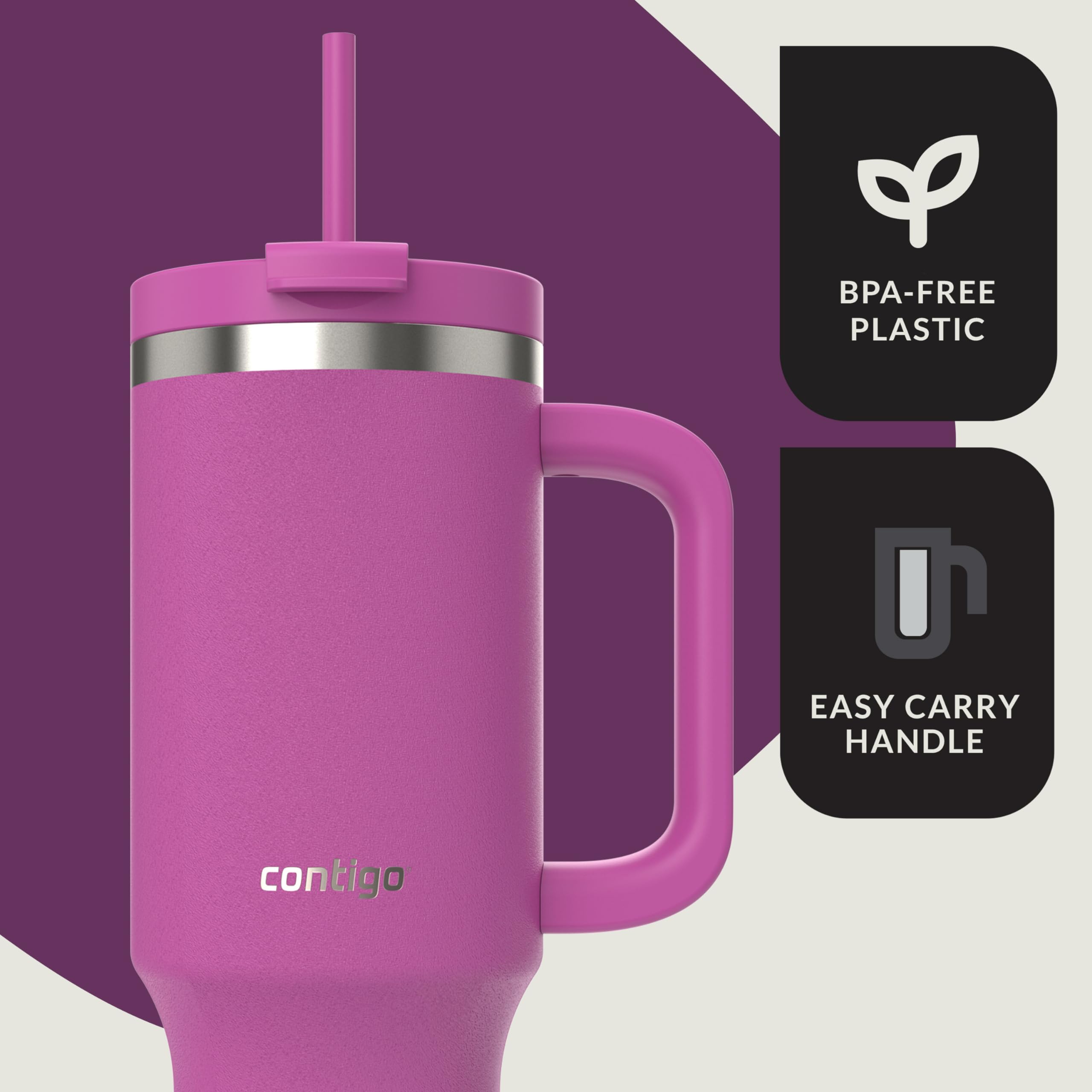 Contigo Streeterville 40oz Tumbler, Stainless Steel Vacuum Insulated, Leak-Proof, Cold for 29 Hours, Galactic