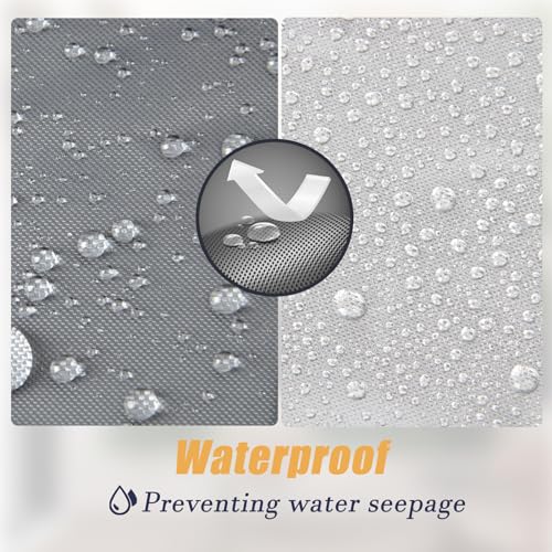 Safipotts Refrigerator Cover, Waterproof & Dustproof Cover for Protecting Upright Freezers - Suitable for Cold Rooms Grey 36"W x 30"D x 71"H
