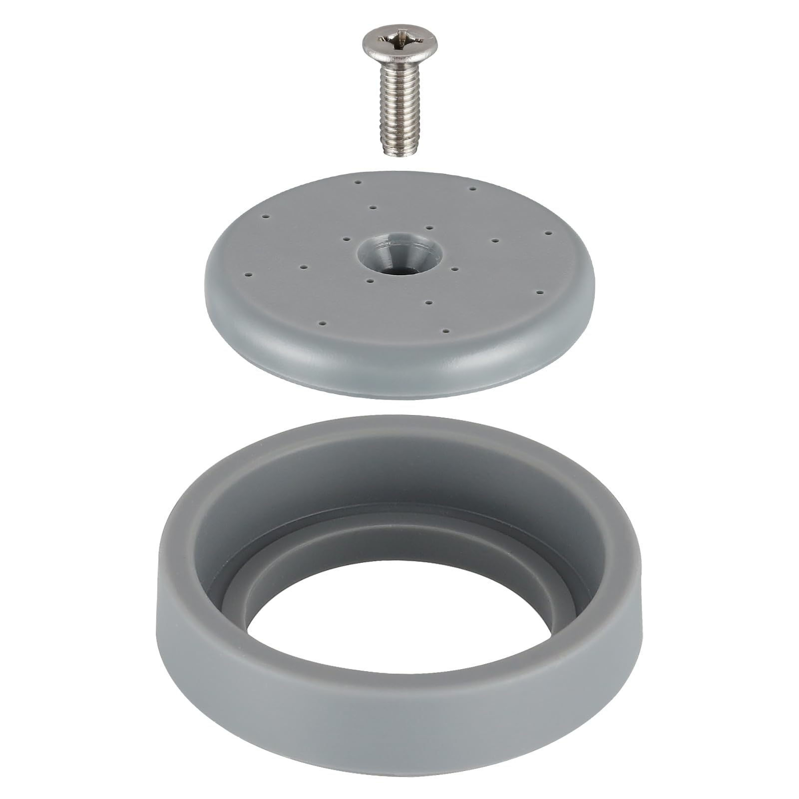 Gdyfdskin Pre-Rinse Spray Valve Repair Kit for Commercial Sink Sprayer Spray Face Bumper and Screw Replacement Part 1.42 GPM High-Pressure - Gray