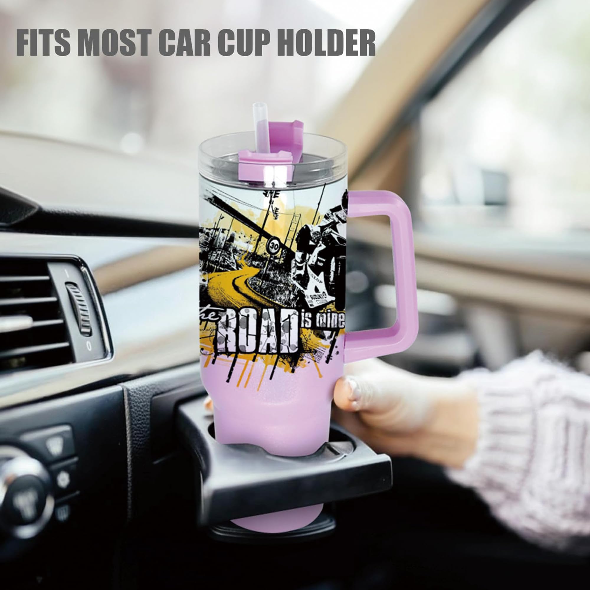 Icesip 40 oz Sublimation Tumbler with Handle Lid and Straw 20 Pack Gradient Glitter Stainless Steel Double Wall Vacuum Insulated Bulk Sublimation Blank Mixed Colors