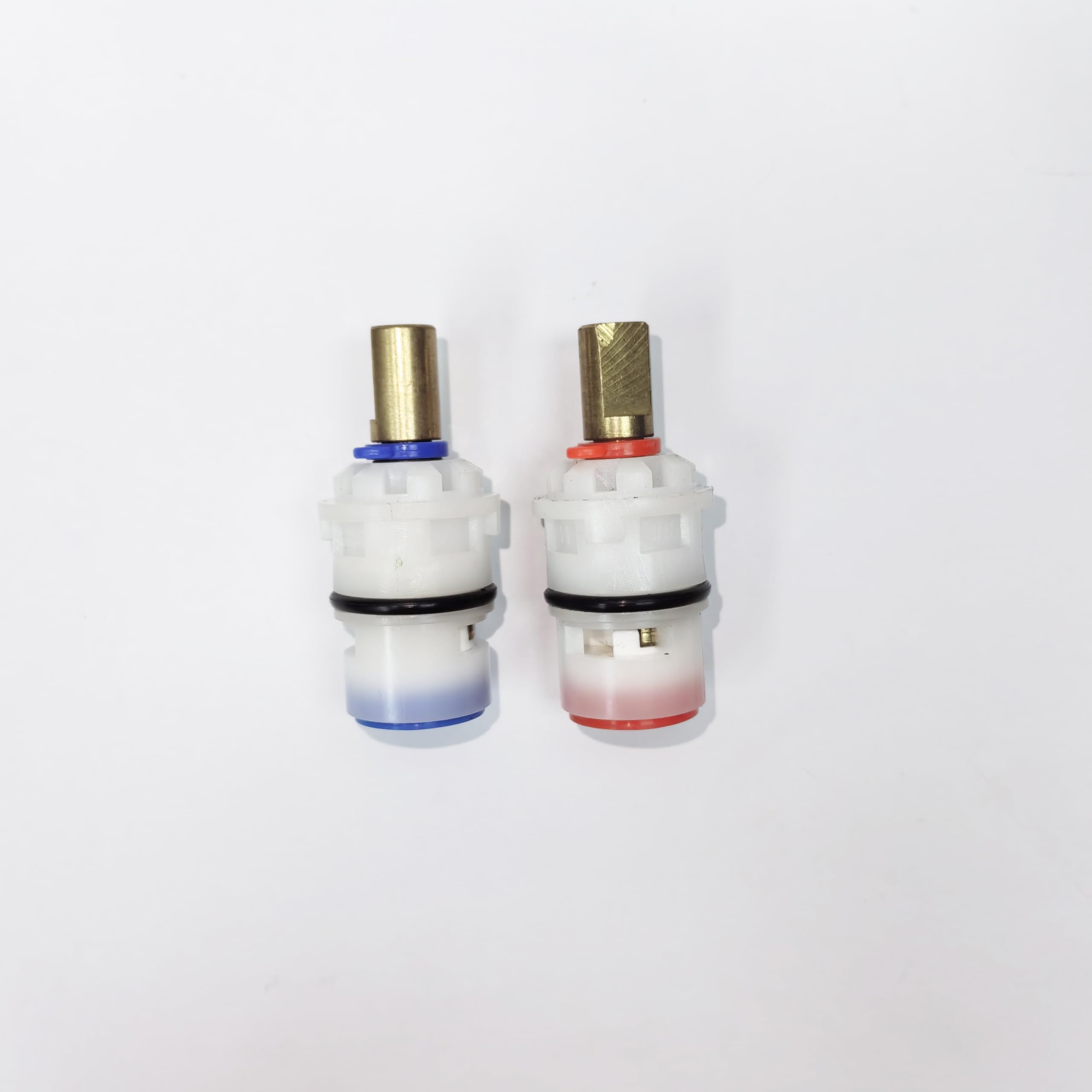 Ceramic Stem Disc Faucet Cartridge Replacement Bathroom Tap (1 Pair Hot & Cold) for Pfister 9608020 48/143/149 Series Valve Cartridge 9608060 Hot Valve Cartridge