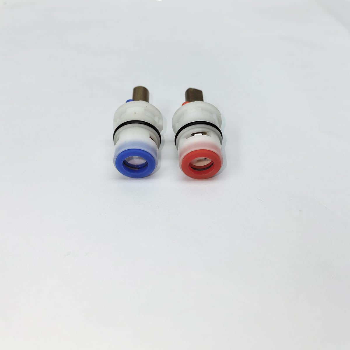 Ceramic Stem Disc Faucet Cartridge Replacement Bathroom Tap (1 Pair Hot & Cold) for Pfister 9608020 48/143/149 Series Valve Cartridge 9608060 Hot Valve Cartridge
