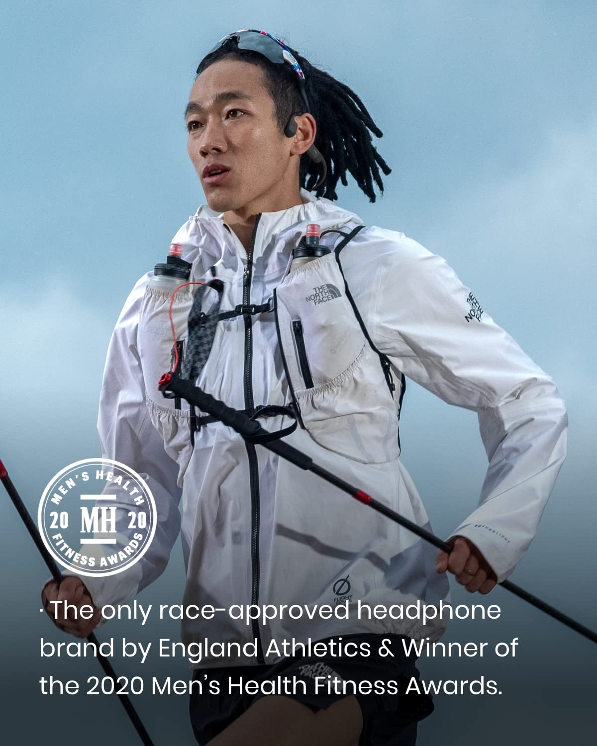SHOKZ OpenRun Mini (AfterShokz Aeropex Mini) -Bone Conduction Open-Ear Bluetooth Sport Headphones - Waterproof Wireless Earphones for Workouts and Running - Built-in Mic (Renewed)