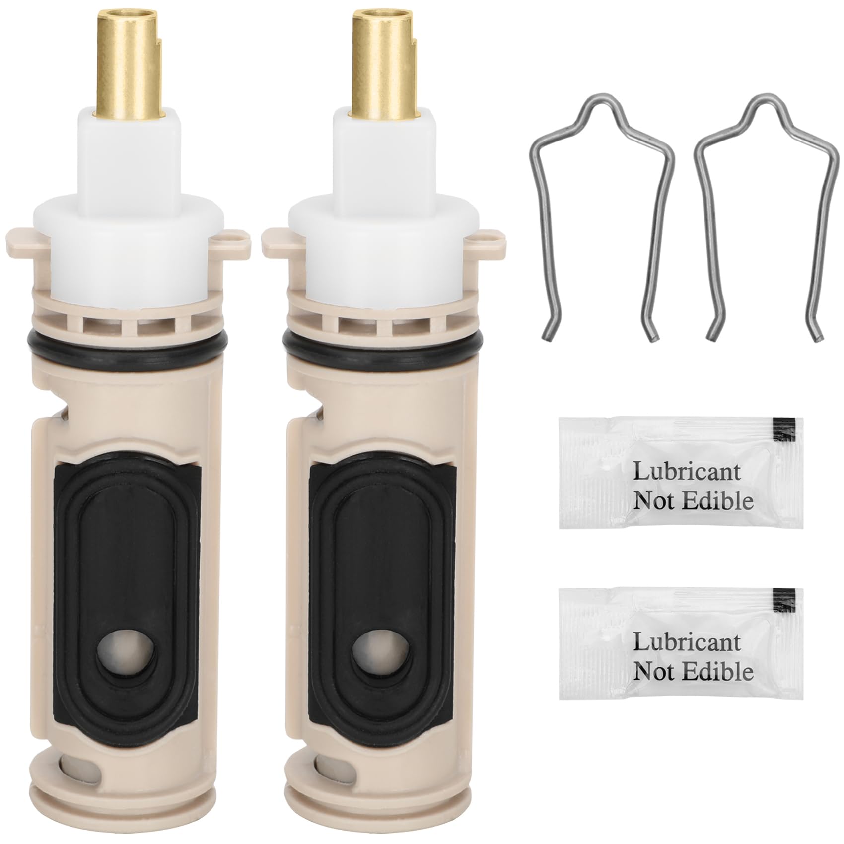 1222 Replacement Cartridge Kit for Moen One-Handle Posi Temp Faucets,Replacement Compatible with Moen Tub Shower,Durable Brass(Silicone Oil Included,Retainer Clip,Installation Instructions)-2PCS