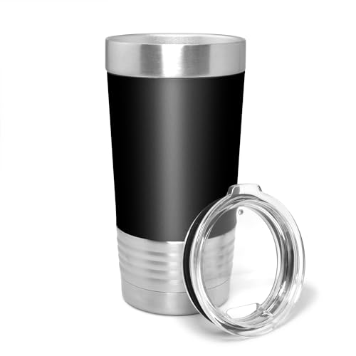 iPick Image for Ford Bronco 20 oz Dual-Wall Insulated Stainless Steel with Black Silicone Sleeve Travel Tumbler