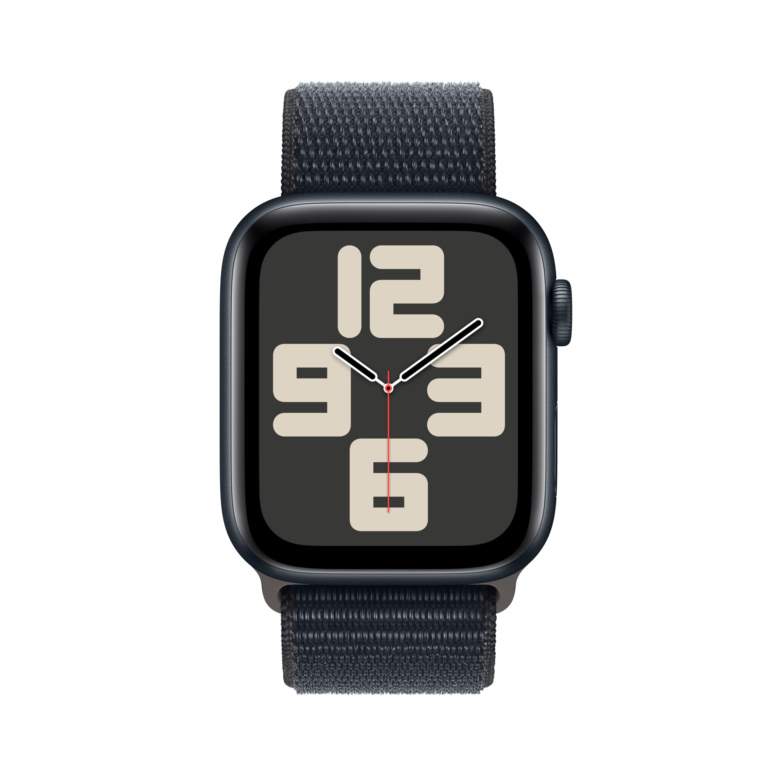 Apple Watch SE (2nd Gen) [GPS + Cellular, 44mm] - Midnight Aluminum Case with Midnight Sport Loop Band, M/L (Renewed)