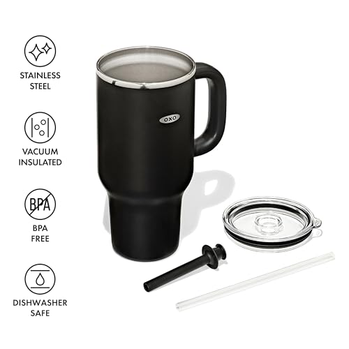 OXO Strive XL Tumbler with Handle β 40 oz. β Onyx