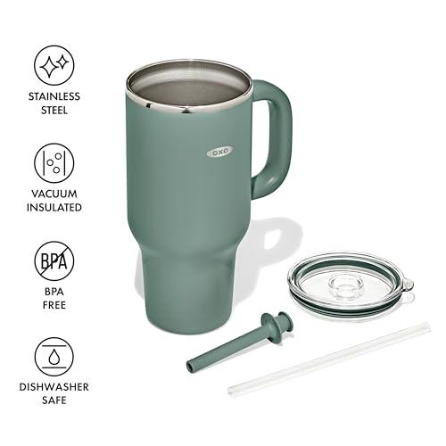 OXO Strive XL Tumbler with Handle – 40 oz. – Jade