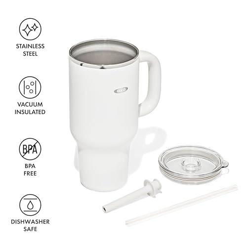 OXO Strive XL Tumbler with Handle β 40 oz. β Quartz