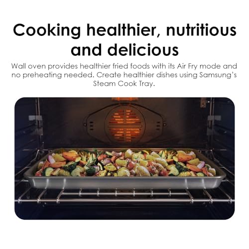 SAMSUNG Bespoke 30" Single Wall Oven with AI Pro Cooking Camera, Stainless Steel, NV51CG700SSRAA