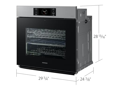 SAMSUNG Bespoke 30" Single Wall Oven with AI Pro Cooking Camera, Stainless Steel, NV51CG700SSRAA