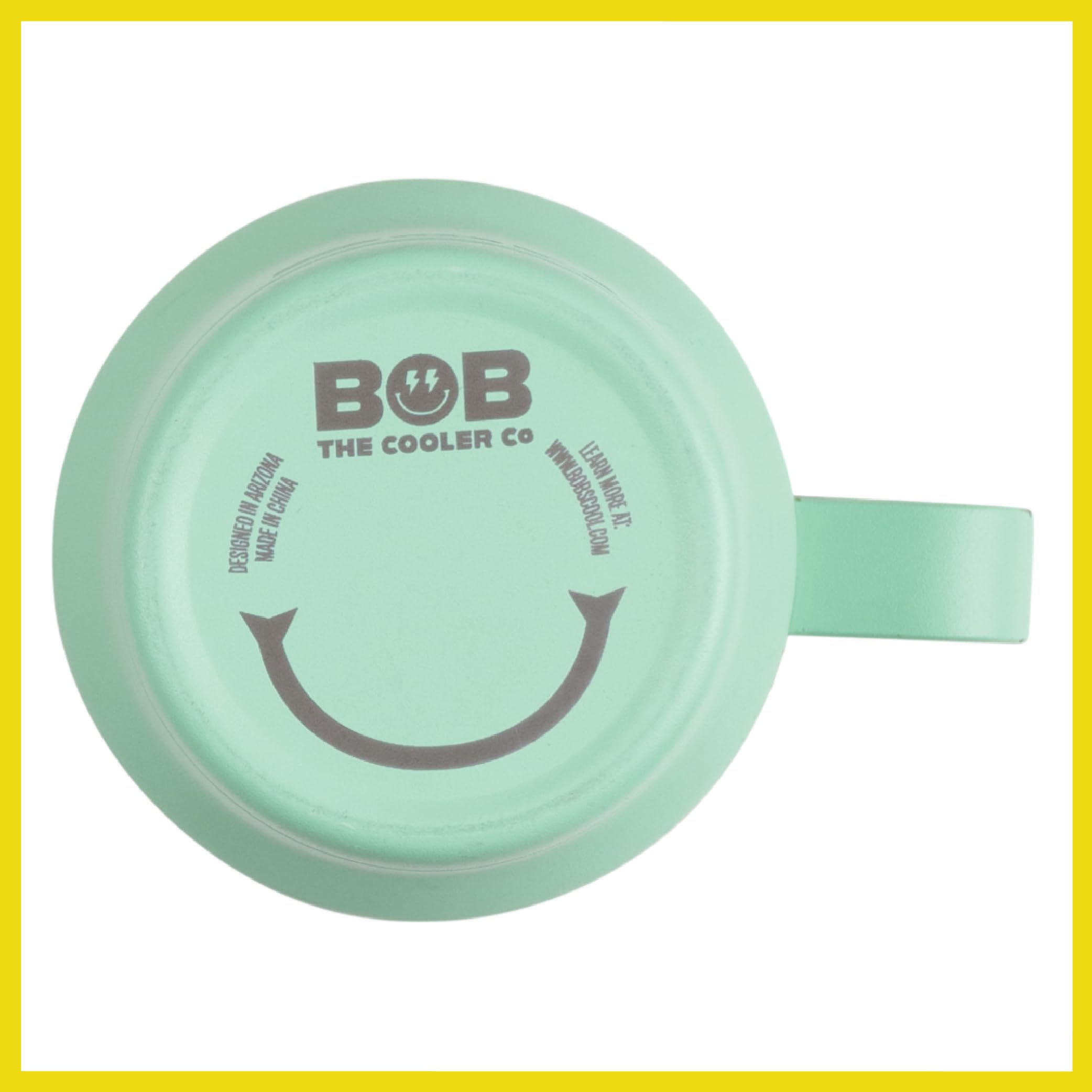 BOB THE COOLER CO BOBs 30Oz Heavy Duty Double Wall Vacuum Insulated Tumbler with Straw and Handle, Made of Stainless Steel, Great for Travel, Beach, & More