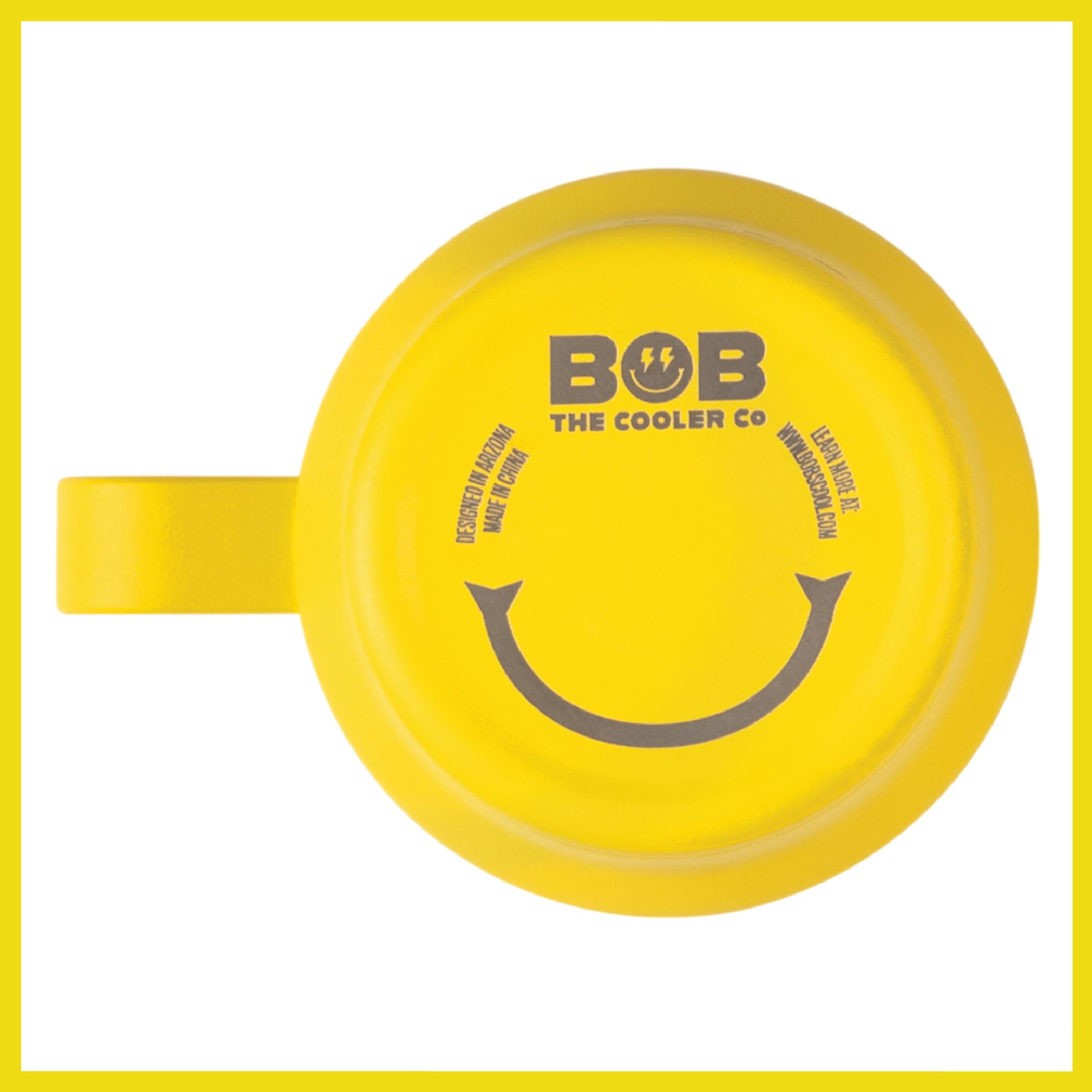 BOB THE COOLER CO BOBs 30Oz Heavy Duty Double Wall Vacuum Insulated Tumbler with Straw and Handle, Made of Stainless Steel, Great for Travel, Beach, & More