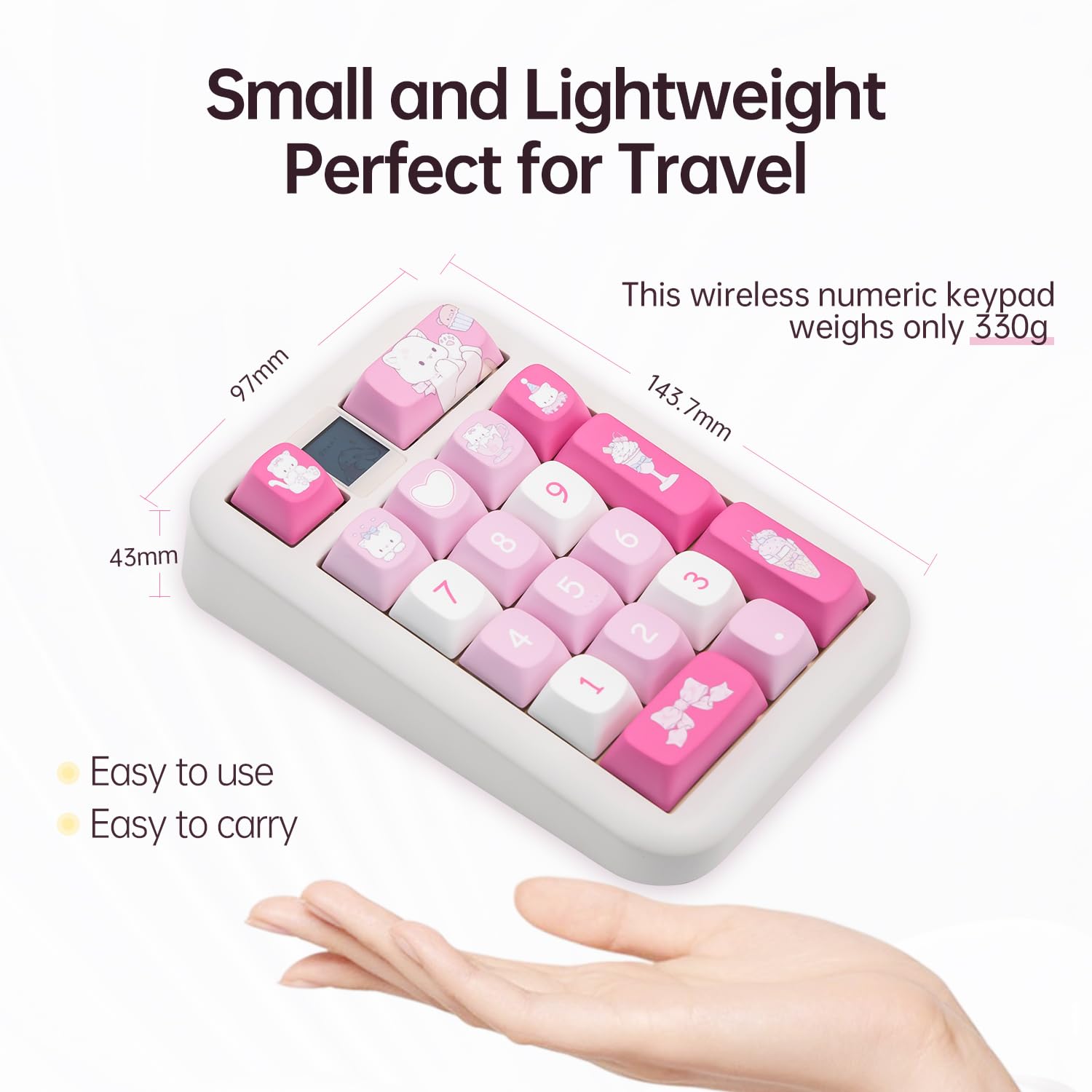 CoolKiller Rococo Hot Swappable Mechanical Numeric Keypad Num Pad for Laptop, PC, Desktop, Notebook