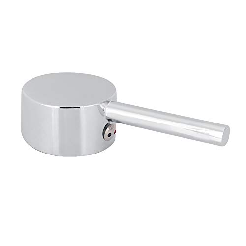 Faucet Lever Handle, 45mm Valve Core Zinc Alloy Chrome Plated Hot and Cold Single Faucet Handle Replacement for Kitchen Bathroom Toilet Use