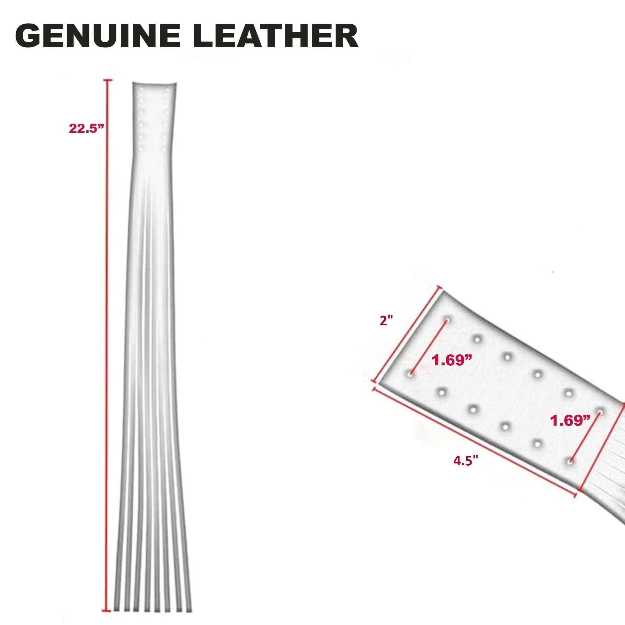 Motorcycle Black Leather Brake Clutch Lever Grip Cover with Fringes for Honda Shadow Sabre