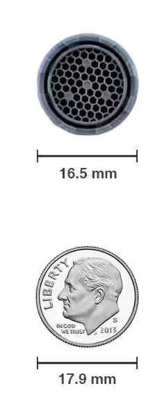 Neoperl Tom Thumb Cache California M16.5 x 1 PCA Faucet Aerator Economy Flow 1.2 GPM Cache Water-Saving Aerator with Key Stream Aerator WaterSense (Pink Aerated Double)