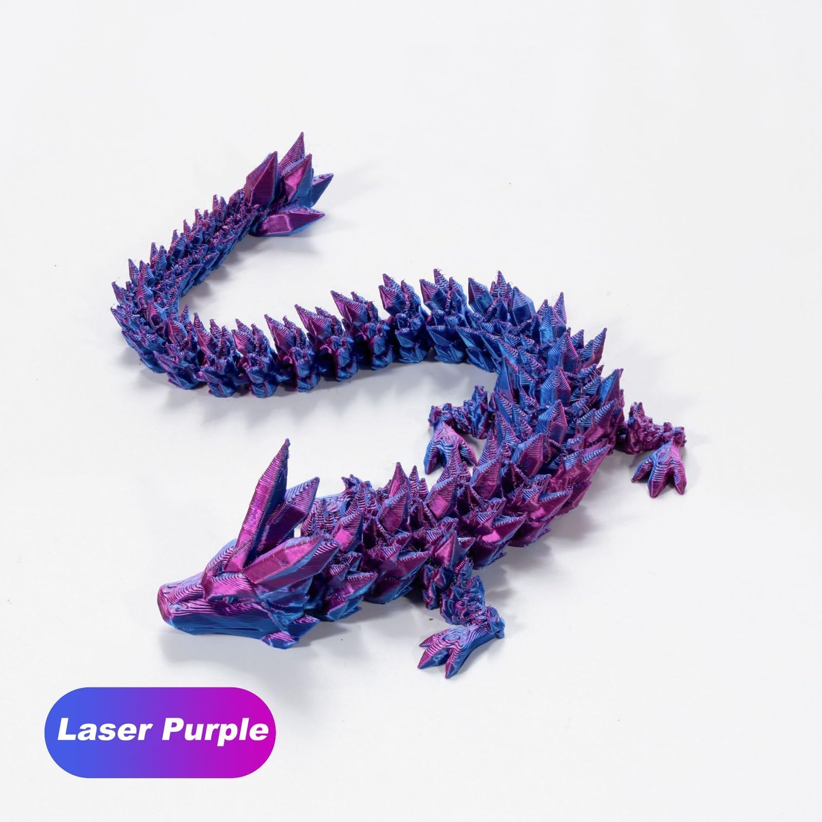 Zobetro Easter Basket Stuffers, 3D Printed Dragon Surprise Egg, Executive Dragon Fidget Desk Toys Decorative Easter Egg Fillers Easter Gifts for Boys Kids Home Decor(Purple)
