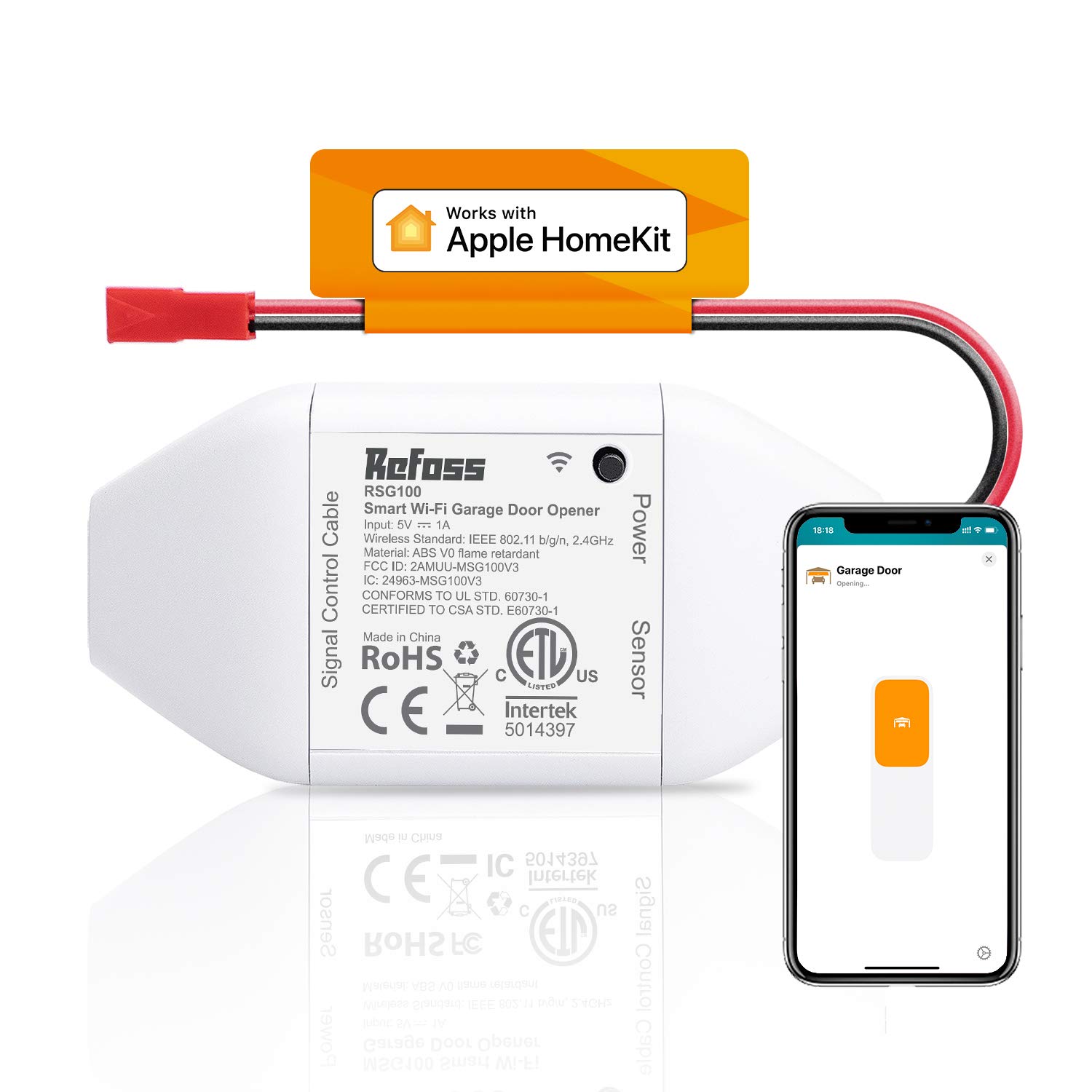 ecobee New Smart Thermostat Premium with Smart Sensor and Air Quality Monitor & Smart Wi-Fi Garage Door Opener, Compatible with Apple HomeKit, Siri, Alexa & Google Assistant