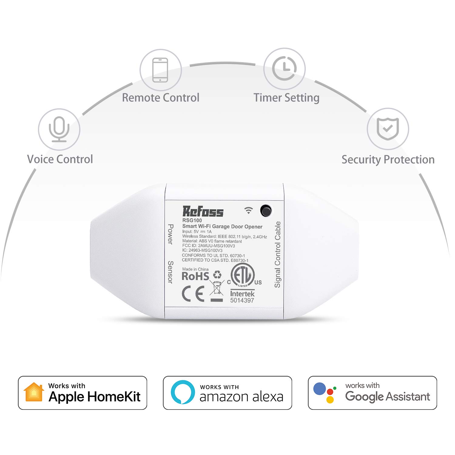ecobee New Smart Thermostat Premium with Smart Sensor and Air Quality Monitor & Smart Wi-Fi Garage Door Opener, Compatible with Apple HomeKit, Siri, Alexa & Google Assistant